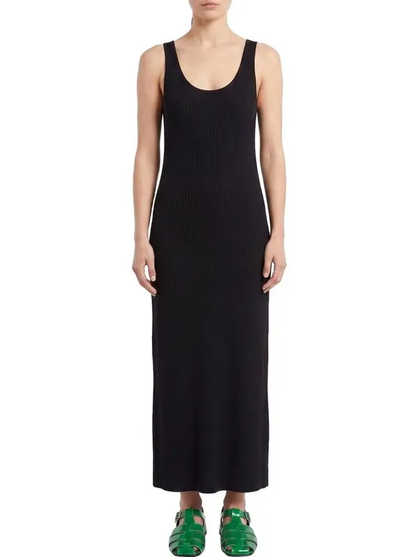 Max Mara Jersey Midi Dress - Black