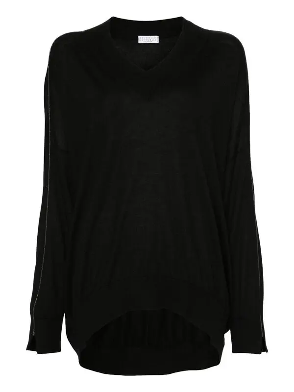 Brunello Cucinelli Cashmere V-neck Sweater - Multicolor