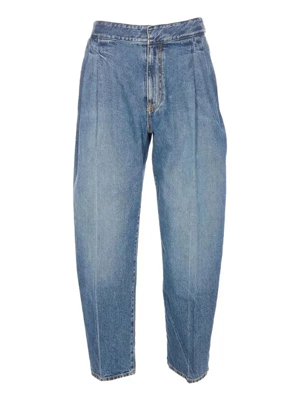 Alaïa Pleated Denim Pants - Multicolor