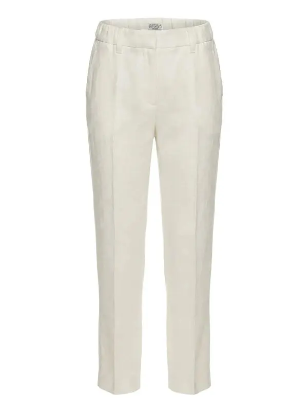 Brunello Cucinelli Linen Trousers - Multicolor