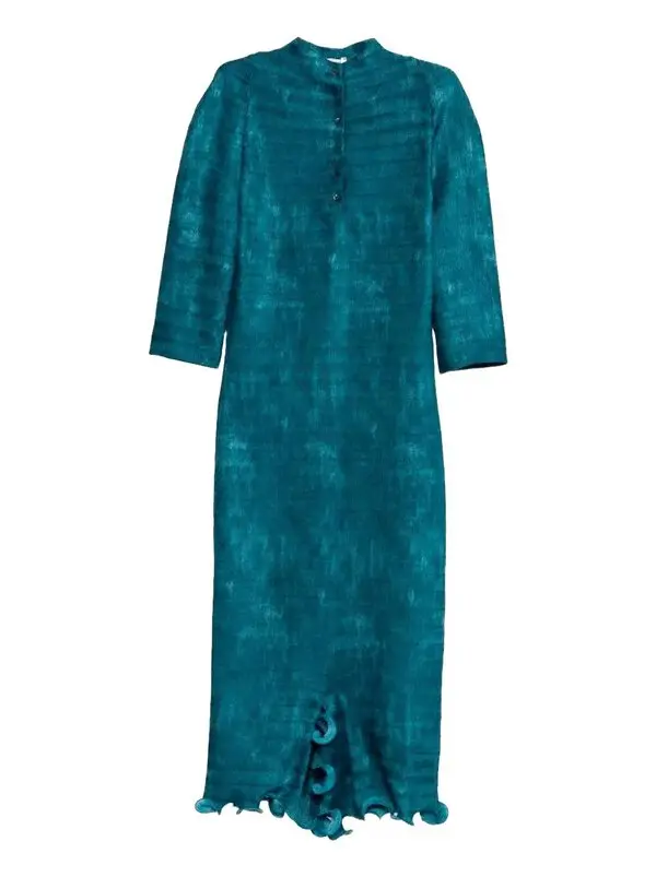 Fendi Faded Plissé Dress - Multicolor