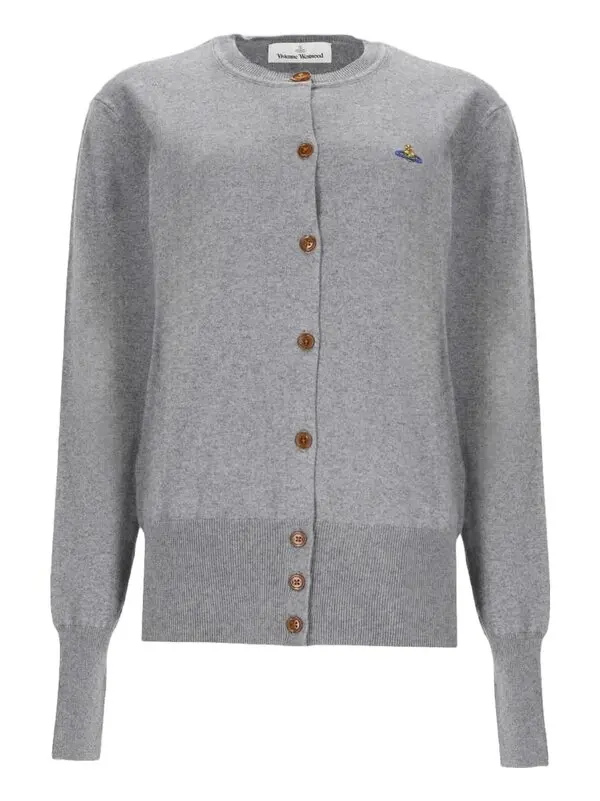 VIVIENNE WESTWOOD Cashmere-blend Cardigan - Gray