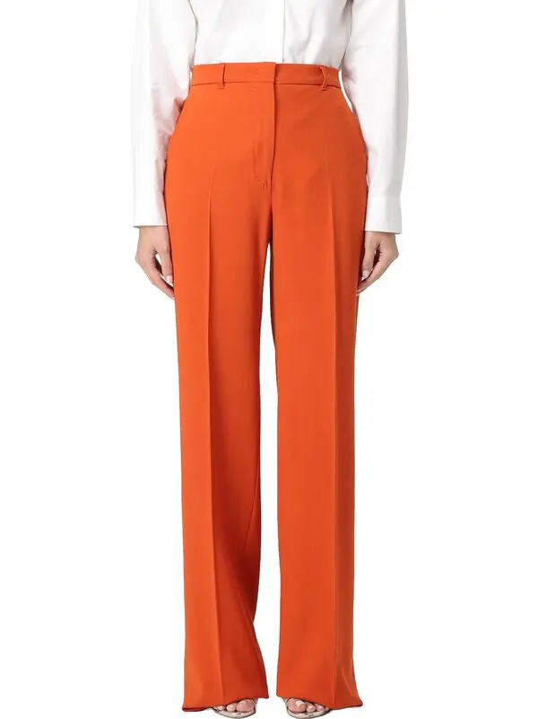 Max Mara Virgin Wool Trousers - Orange