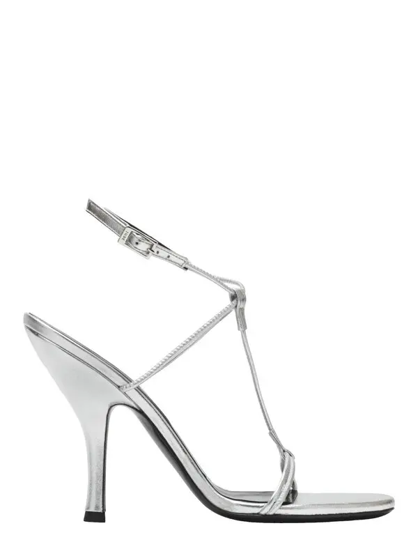 JUDE Mixer Sandal In Leather - Silver