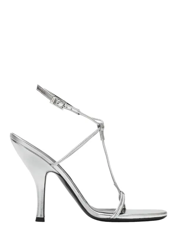 JUDE Mixer Sandal In Leather - Silver