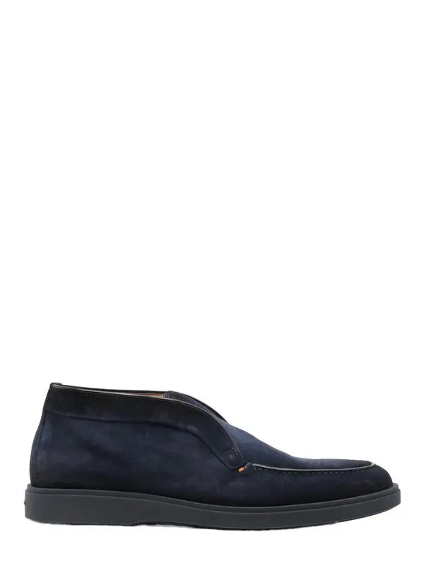 Santoni Suede Loafers - Blue