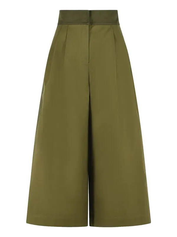 Zimmermann Cotton Culotte Pants - Green