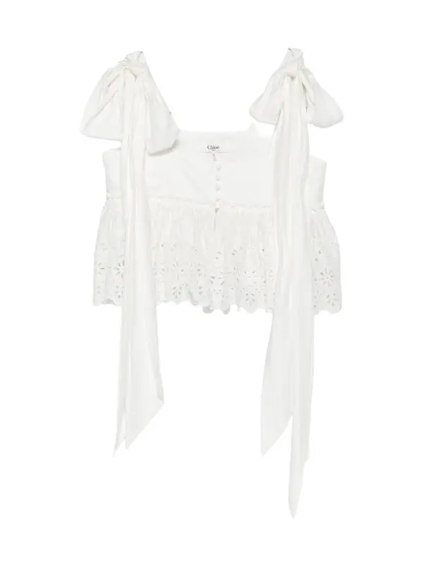 Chloé Embroidered Top - Multicolor