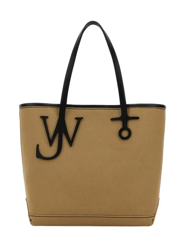 JW Anderson Beige Canvas Small Anchor Bucket Bag - Brown