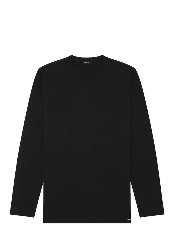 TOM FORD T-shirt A Manica Lunga - Black
