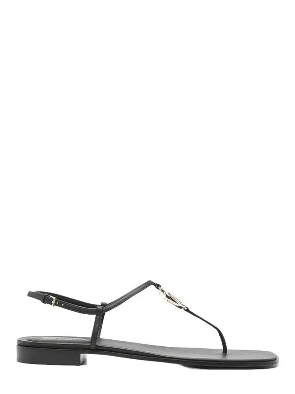 Gucci Interlocking Gg Leather Flat Shoes - Black