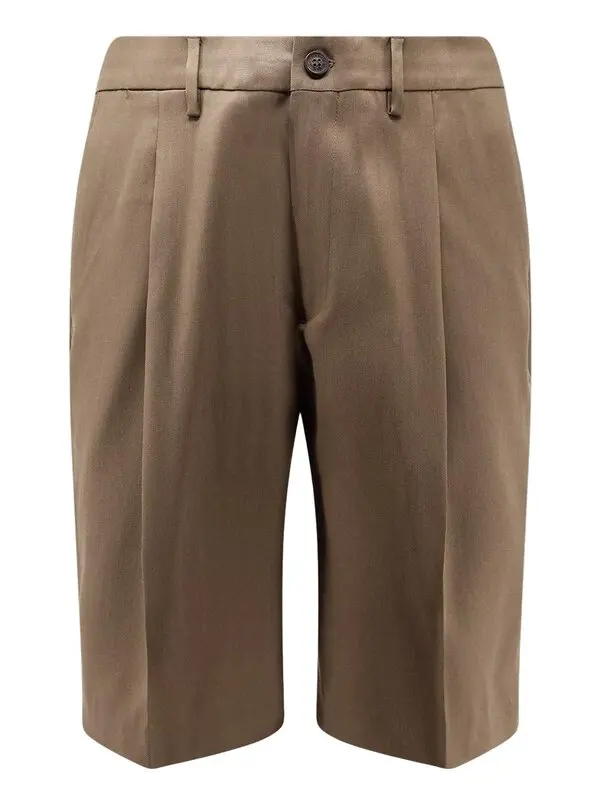 GOLDEN GOOSE Virgin Wool Tailored Shorts - Multicolor