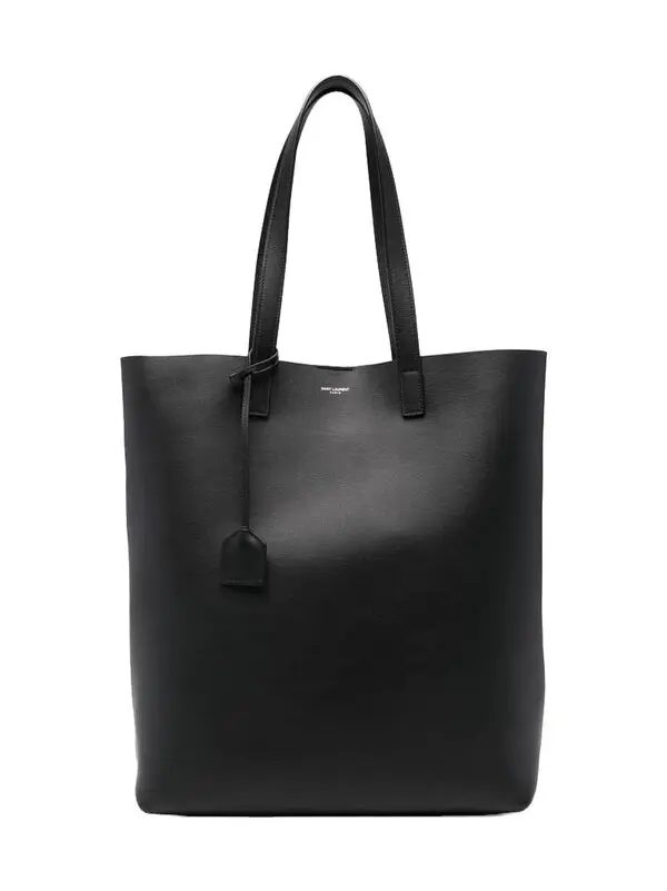 Saint Laurent Calf Leather Tote Bag - Black