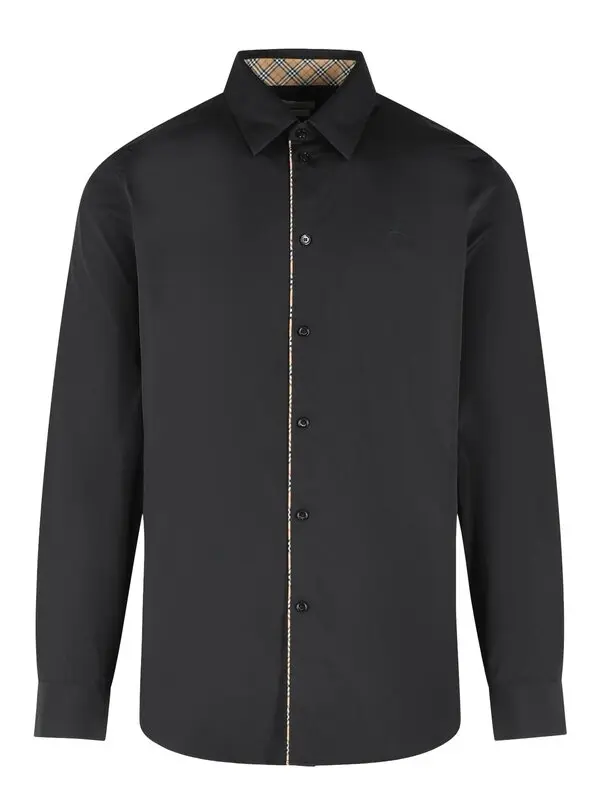 Burberry Sam' Cotton Shirt - Black