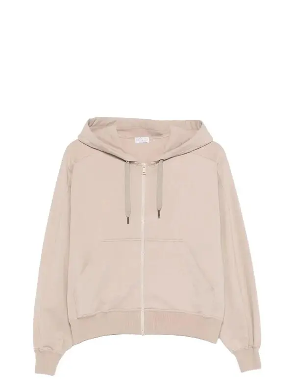 Brunello Cucinelli Zip Up Hooded Sweatshirt - Multicolor