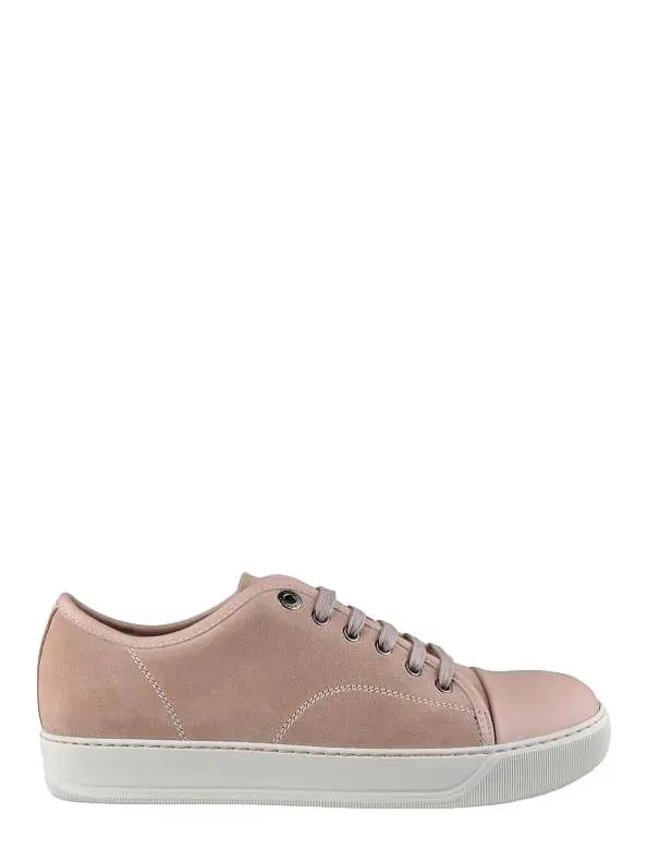 LANVIN Dbb1 Suede And Leather Sneakers - Pink