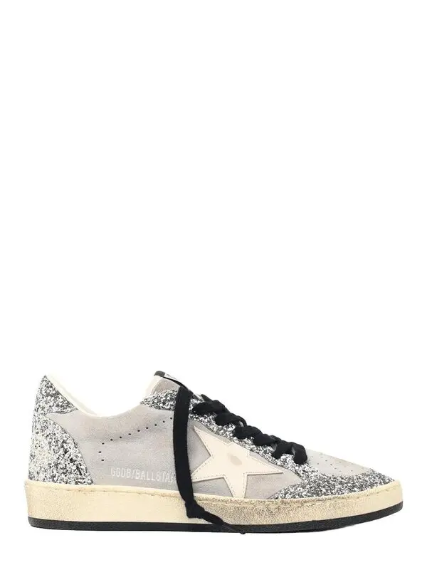 GOLDEN GOOSE Ball Star Suede Sneakers - Silver
