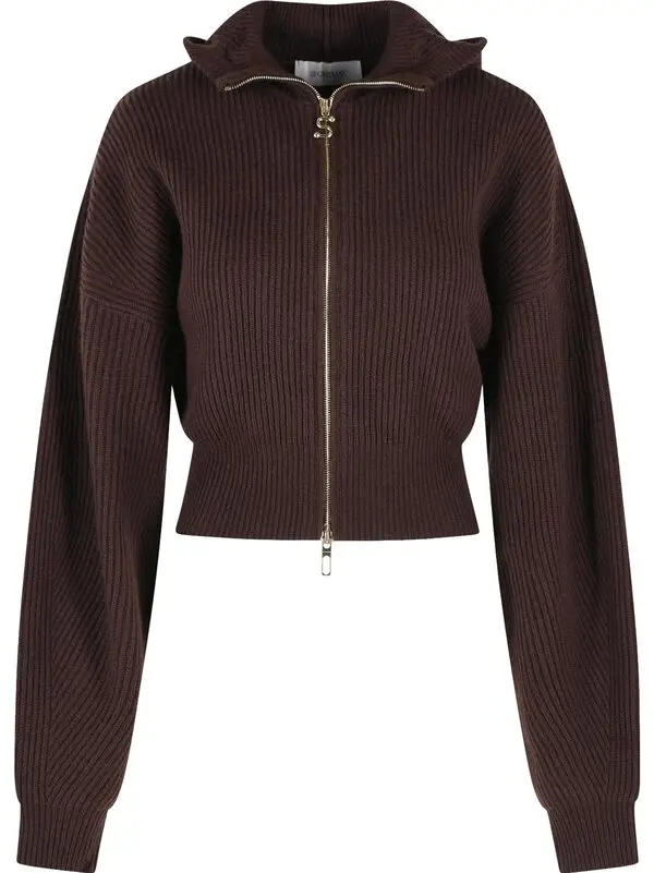 Sportmax Balco' Wool And Cashmere Cardigan - Brown