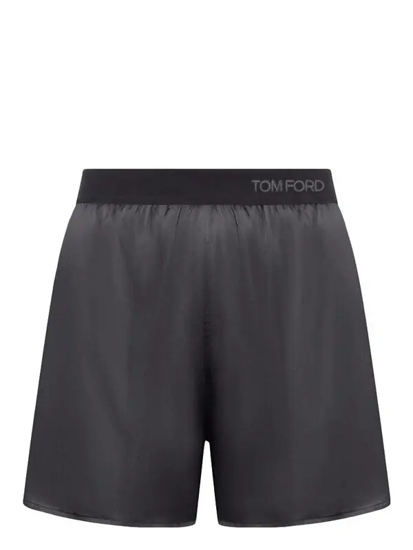 TOM FORD Silk Satin Shorts - Black