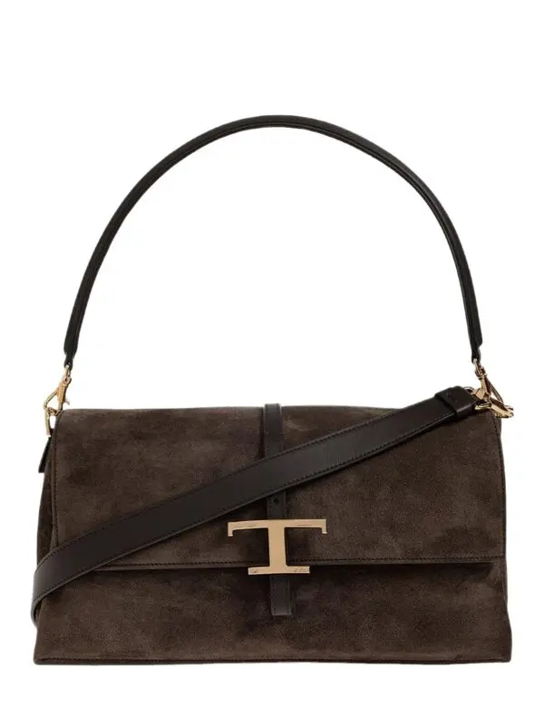 TOD'S T Timeless Leather Shoulder Bag - Multicolor