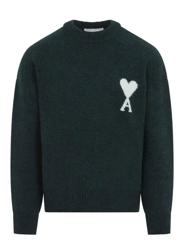 AMI Paris Adc Sweater - Green