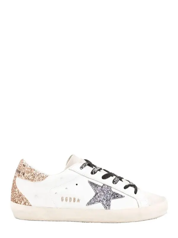 GOLDEN GOOSE Super-star Leather Sneakers - Multicolor