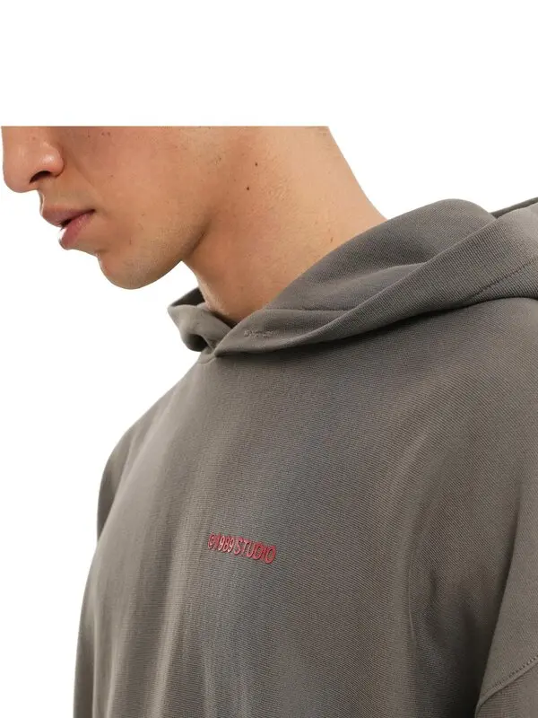 1989 STUDIO Cotton Hooded Sweatshirt - Gray