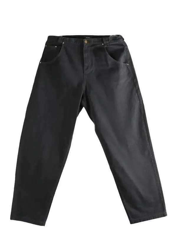WILLY CHAVARRIA Denim Wide-leg Jeans - Black