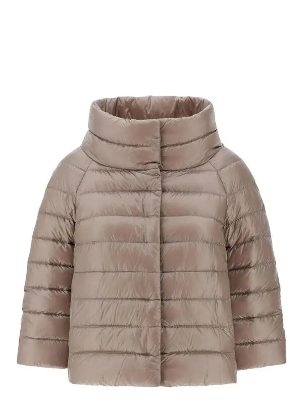 Herno Sofia Mini Hood With Ultralight Nylon Sleeves - Multicolor