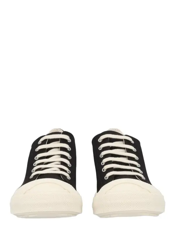 Rick Owens Sneaker Basse In Denim - Black