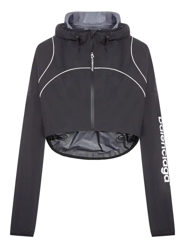 Balenciaga Techwear Cropped Jacket - Black