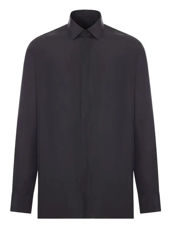 TOM FORD Silk Charmeuse Shirt - Black