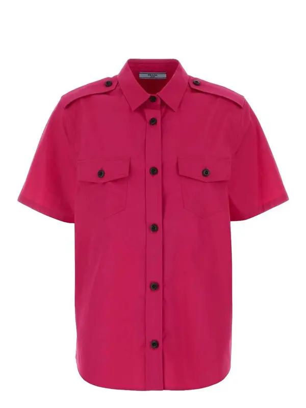 Prada Cotton Poplin Shirt - Pink
