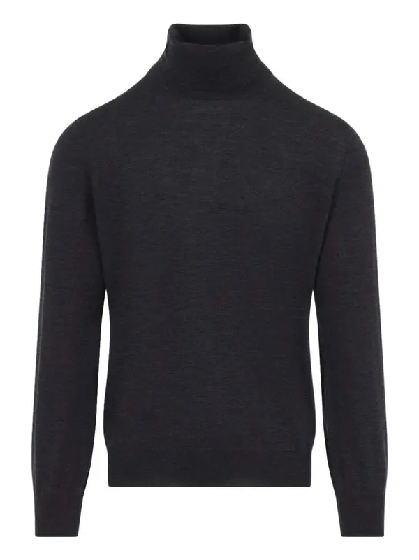 Brunello Cucinelli Wool Cashmere Turtleneck - Gray