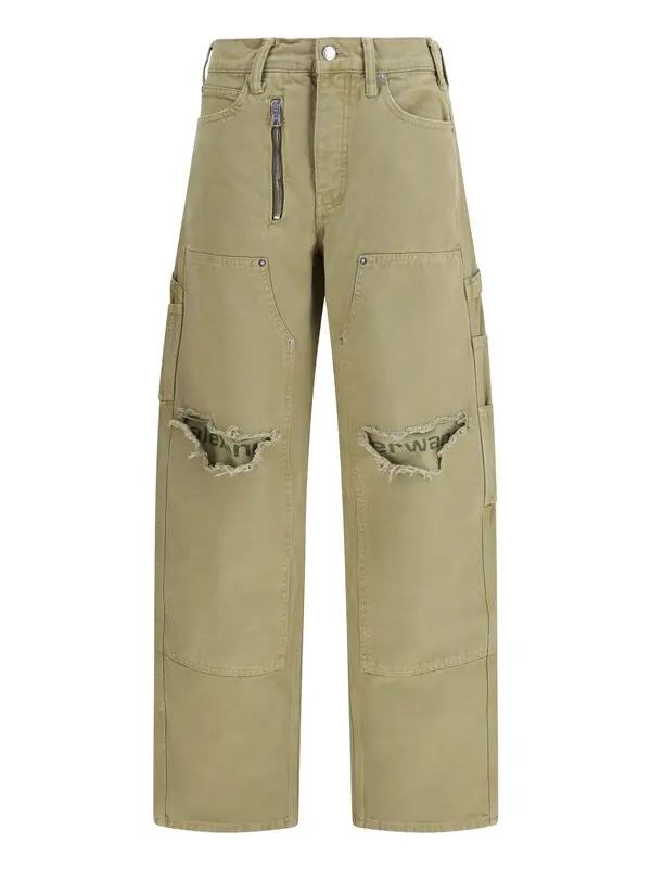 Alexander Wang Zip Carpenter Pants - Green