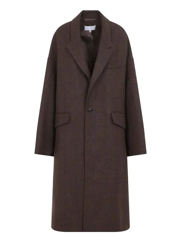 MAISON MARGIELA Oversized Cocooning Coat - Brown
