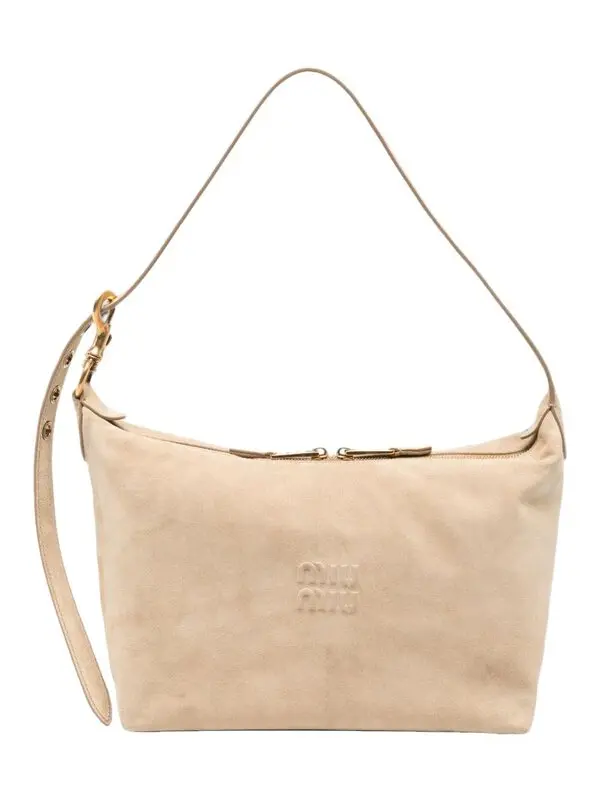 Miu Miu Spirit Suede Leather Shoulder Bag - Multicolor