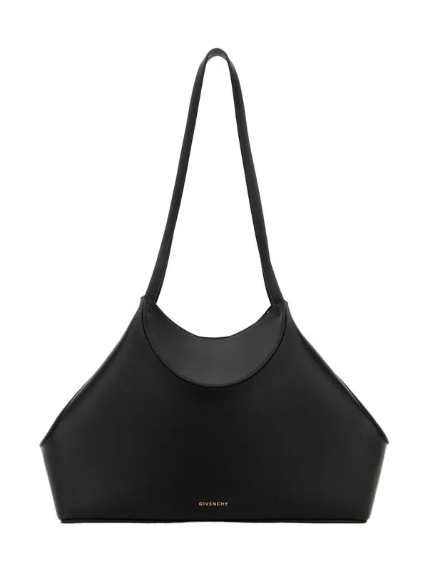Givenchy Leather Small Facet Shoulder Bag - Black