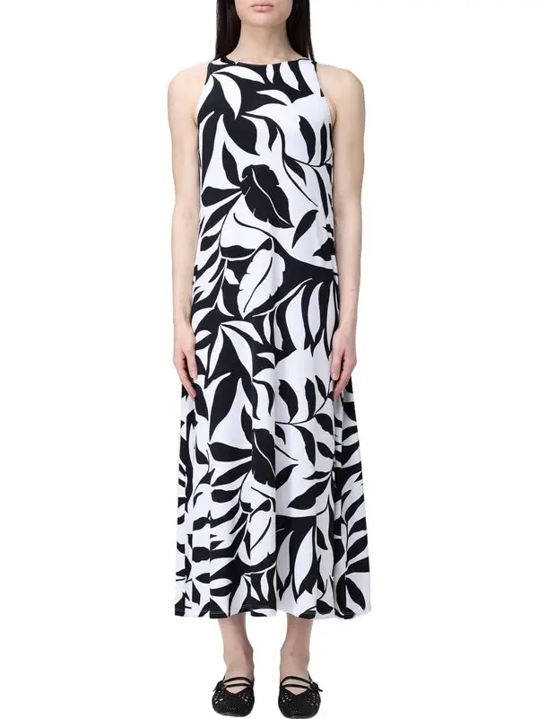 Max Mara Printed Viscose Midi Dress - Multicolor