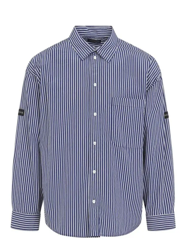 Balenciaga Oversized Shirt - Blue