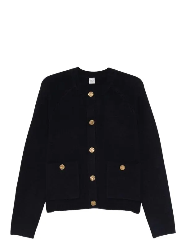 TOTEME Hammered Button Cardigan - Blue