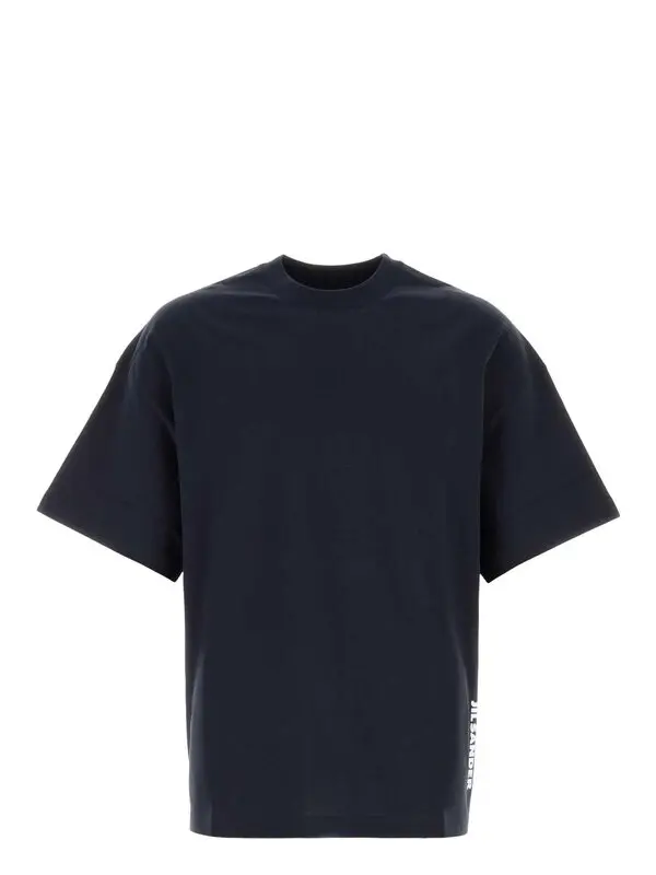 JIL SANDER Midnight Cotton T-shirt - Blue