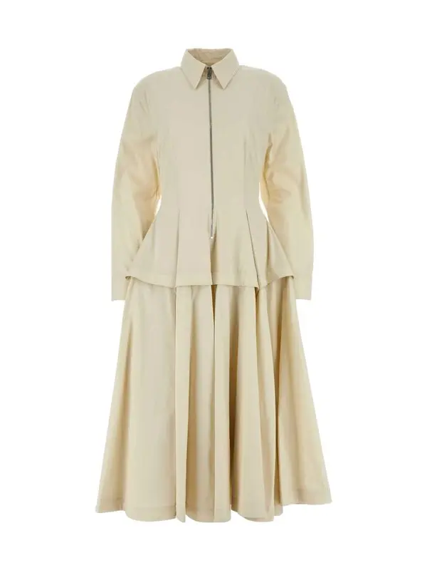 Bottega Veneta Cotton Blend Shirt Dress - Brown