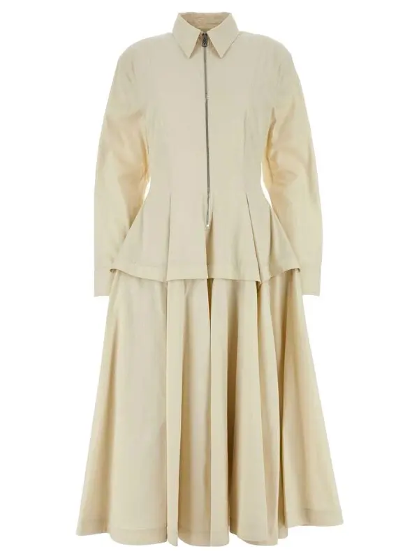 Bottega Veneta Cotton Blend Shirt Dress - Brown