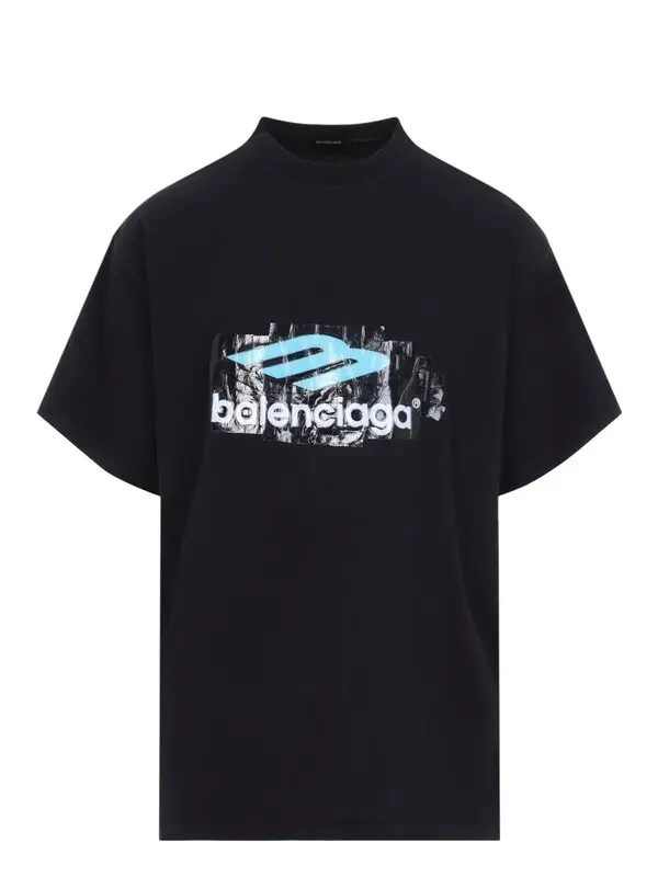 Balenciaga Oversized T-shirt - Black