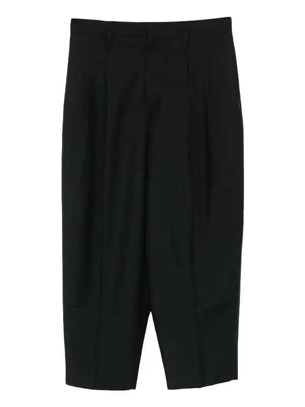 JIL SANDER Cropped Trousers - Black