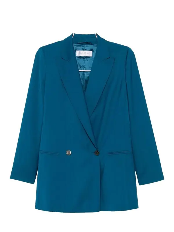 Max Mara Wool Double-breasted Jacket - Multicolor