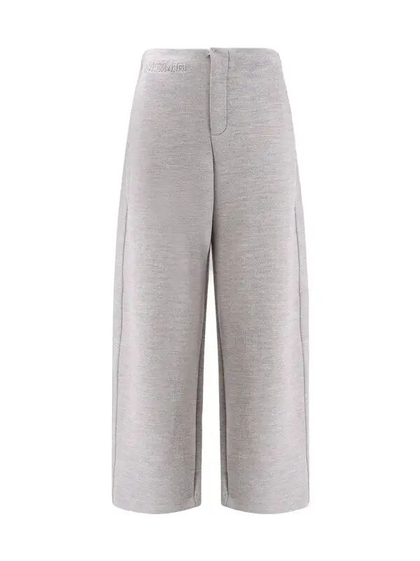 Max Mara Ebrien Wool And Cotton Trousers - Multicolor
