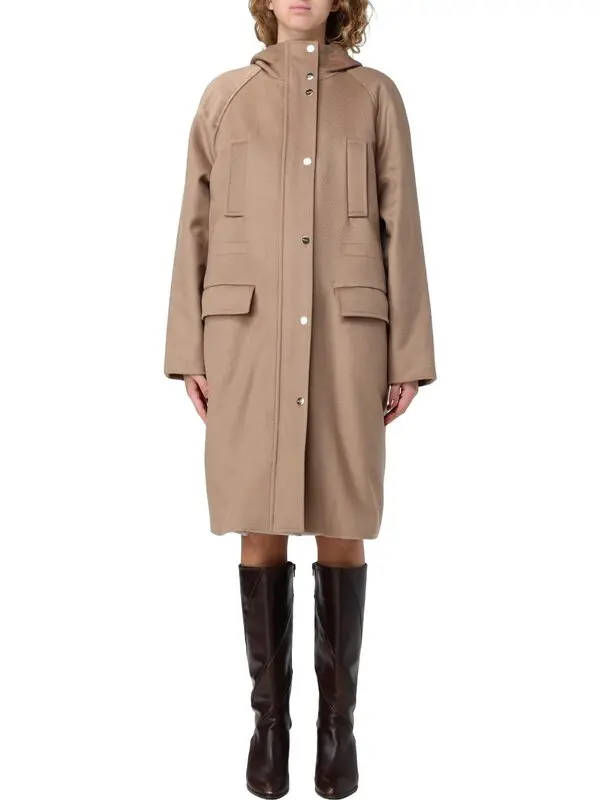 Max Mara Virgin Wool Blend Coat - Brown