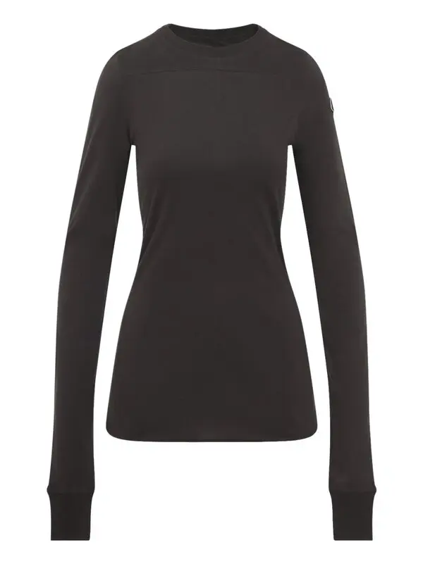 Moncler Long Sleeve T-shirt - Brown